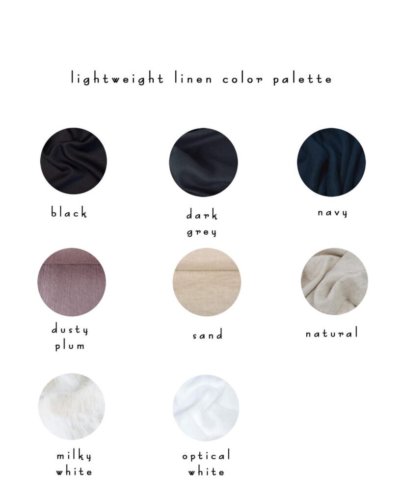 Linen fabric samples / Linen color examples - Wavy Linen