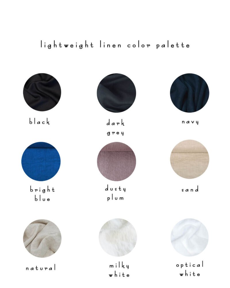 Lightweight linen palazzo pants Amy / Navy – Wavy Linen